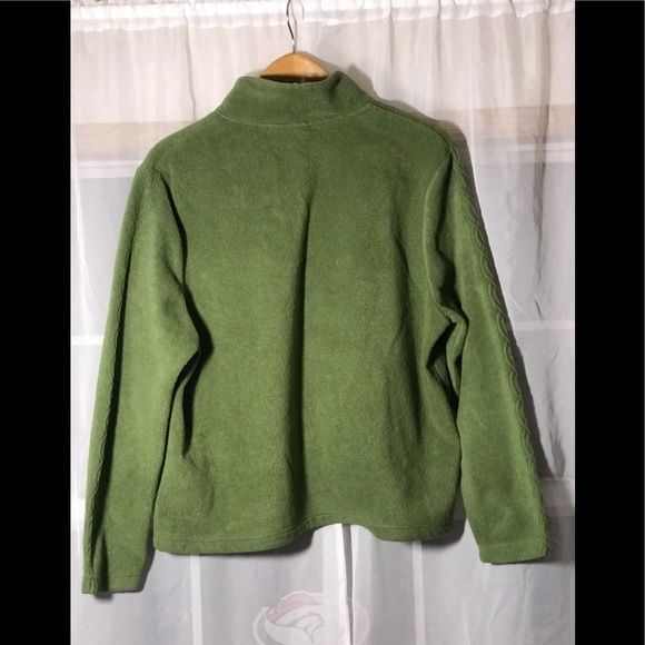 Basic Editions | Sweaters | Basic Editions Womens Quarter Zip Green ...